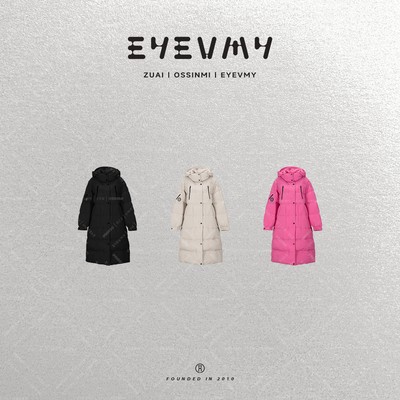 【雪国暖冬】90白鸭绒泡芙长款立领连帽羽绒服外套WT54O4026