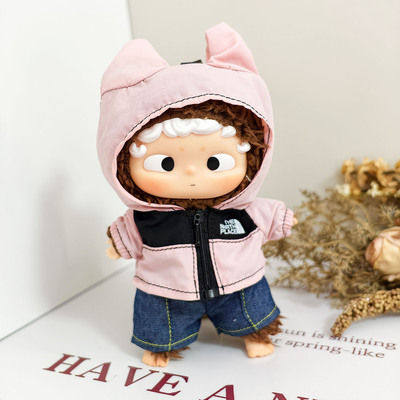 仅娃衣】黑玩哦崽娃衣创意新品北北冲风衣OZAI搪胶盲盒玩偶衣服布