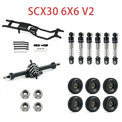 Axial 1/30 SCX30 原车升级6X6套装V2 攀爬车改装升级配件