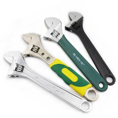 胜达工具 活动扳手/活络扳手/活口扳手/中间塑柄活扳手可调式扳手