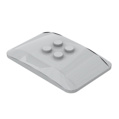 MOC 98281 小颗粒拼插积木拼装积木基础配件 4x6 圆滑顶盖