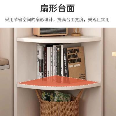 角柜UPZ落地置物客厅角收纳架架三墙角书架墙卧室拐角柜多层靠转