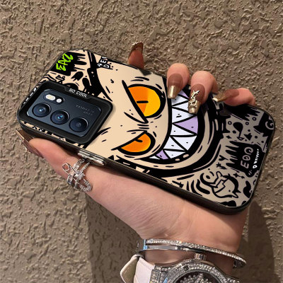 适用oppoReno6手机壳Reno6pro新款opopreno65G全包防摔外壳reon6opp0pp0pporeno6保护套5G元气壳呲牙耿鬼男款
