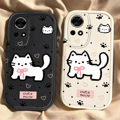 适用华为nova12/13pro手机壳11SE新款Nova10por像素小白猫Hinove9软novo8/7防摔n0va6nava5ipr0外壳4e全包3女