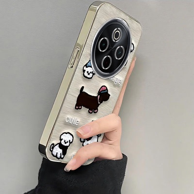 适用vivoy300pro手机壳y200新款Y100i女y35可爱小狗y53s电镀vovoy52s全包y31s标准版防摔y33sy32t高级y30外壳