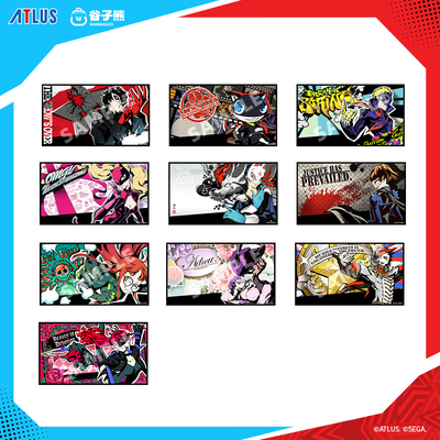 现货谷子熊女神异闻录PERSONA5THEROYAL厚制UV工艺明信片周边