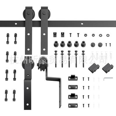 bypass单轨道双排门重叠门移门吊轮吊轨谷仓门滑轨谷仓门五金配件