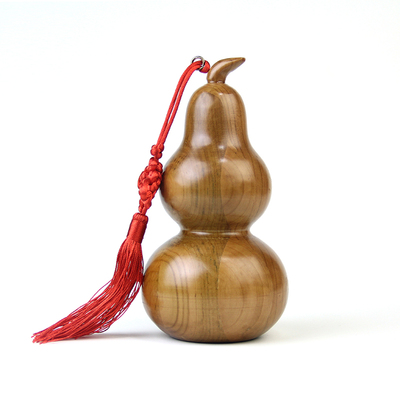 速发肥城桃号实心葫芦摆件艺小木平安家居摆设工大品家居饰品