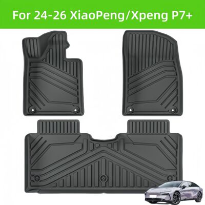 For24-26 XiaoPeng/Xpeng P7+ TPE Car Floor Mat/Rear Trunk Mat