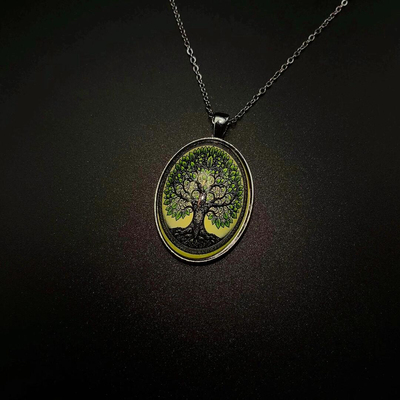 Vintage古著 Deep forest项链