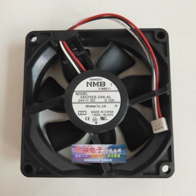 08025SS-24N-AL 全新原装NMB 8cm风扇8025 24V 0.12A 变频器风扇