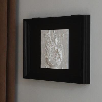 电表盒配箱盖板饰遮挡挂画中古立画体LZS75038浮雕客厅法式电壁电
