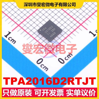 TPA2016D2RTJT VQFN-20-EP(4x4) 音频放大器芯片IC