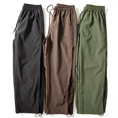 速发裤子男松春秋薄士山系户外机能风长裤美式直筒宽款阔腿休闲裤
