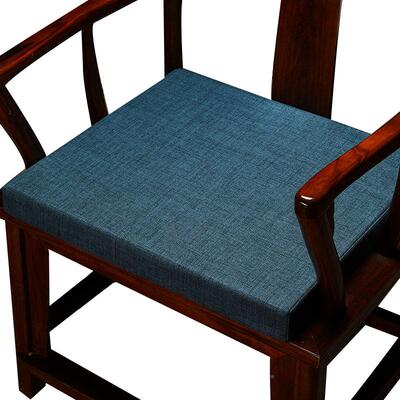 新中式WTB红木椅子坐发垫靠一体棕垫沙垫坐垫圈椅师椅座垫加厚垫