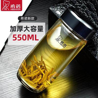 希诺鹅蛋杯单层玻璃杯男女士车载水杯可携式杯子7715 16 7717 771