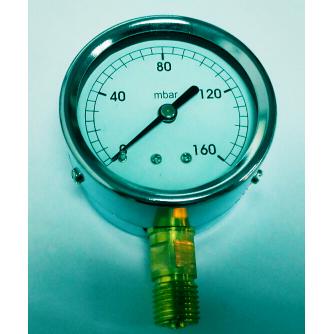 微压膜盒压力计 ye60 ye-60 0~160mbar 膜盒表 直经65mm 径向