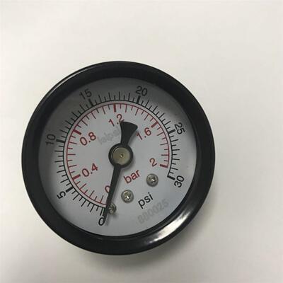 轴向压力表 Y-40Z 0-2bar 0-30psi 直径40mm 螺纹ZG1/8 水压 气压