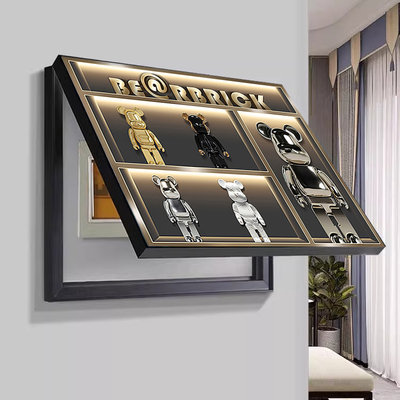 暴力熊电表箱装饰画免打孔