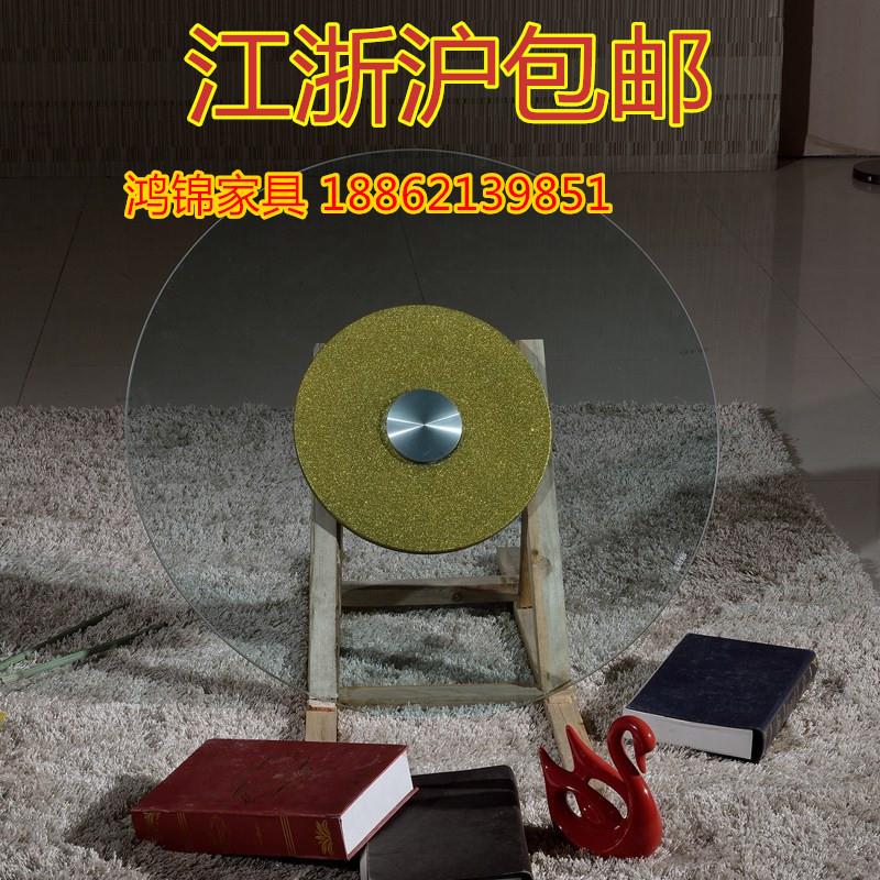 钢化玻璃转盘.圆桌玻璃转心餐桌玻璃转盘玻璃开孔火锅圆桌玻璃