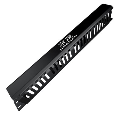 京茂24/48口理线架网线排理线环槽1u加厚工程电话线缆19英寸机柜