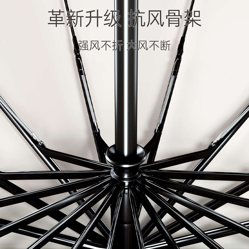 左都全自动雨伞男折叠伞女晴雨两用结实森系复古简约加大加固加厚