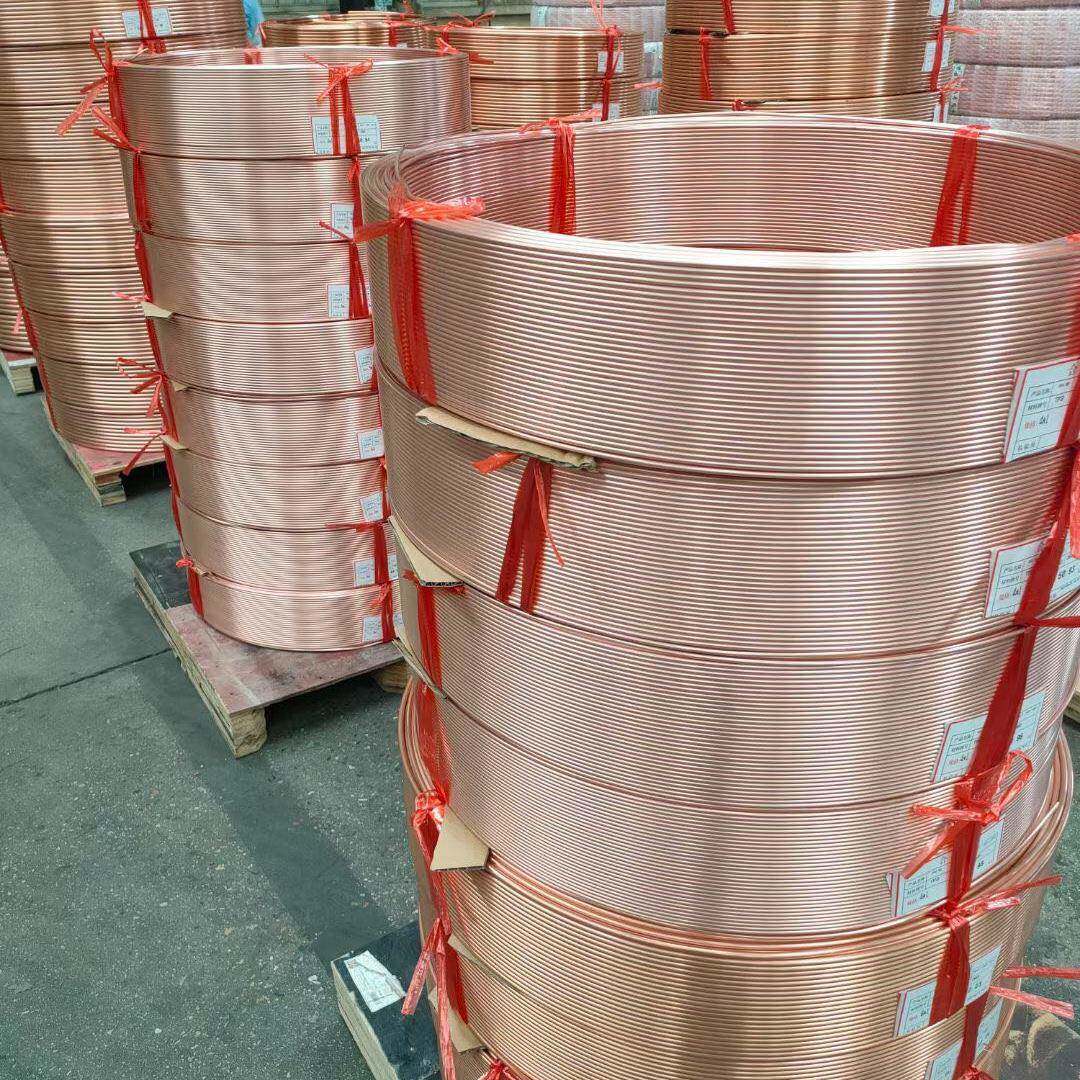 tp2紫铜管空调制冷专用铜管t2散热管R410A包塑冷媒管铜材纯铜
