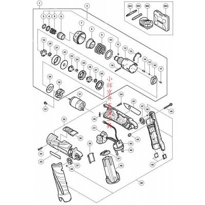 HITACHI/日立DB3DL2充电起子机原厂配件马达开关齿轮箱电池EBM315