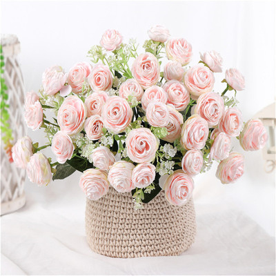 1 Bouquet Artificial Rose Silk Flower Artificial Flowers