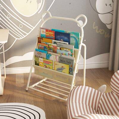 童MXR架置物架落地书多层小型绘本架家宝宝儿简易书柜收纳用架子