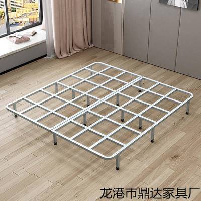 OKTx镀管全钢D管锌排骨架床架1折叠双人床架.8米榻榻米龙骨架