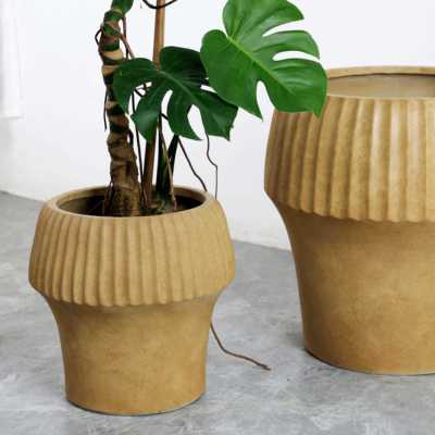 寂风极镁泥盆爱YX132心榕绿侘植盆栽客厅花简室内桌面落地圆形花