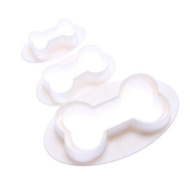 4PCS Dog Bone Cookie Cutter Biscuit Fondant Pastry Baking Ca