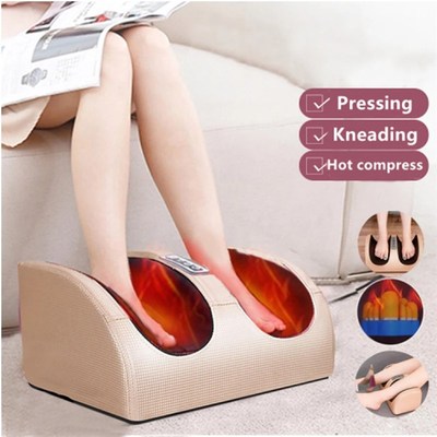 Hot Compression Electric Foot Massager Heating Therapy Shiat