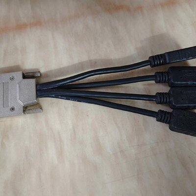 可维修VHDCI转HDMI四屏转接线VHDCI 68P TO HD议价