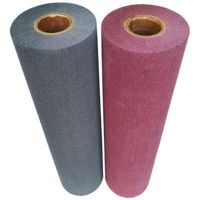 不锈钢拉丝刷辊磨砂不织布拉丝轮金属打磨轮尼龙抛光轮磨头PVC管