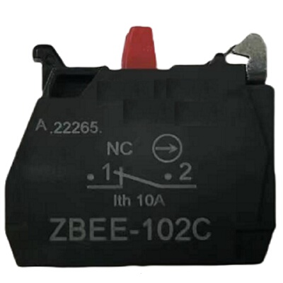 按钮开关触点块 ZBEE-102C，常闭 NC
