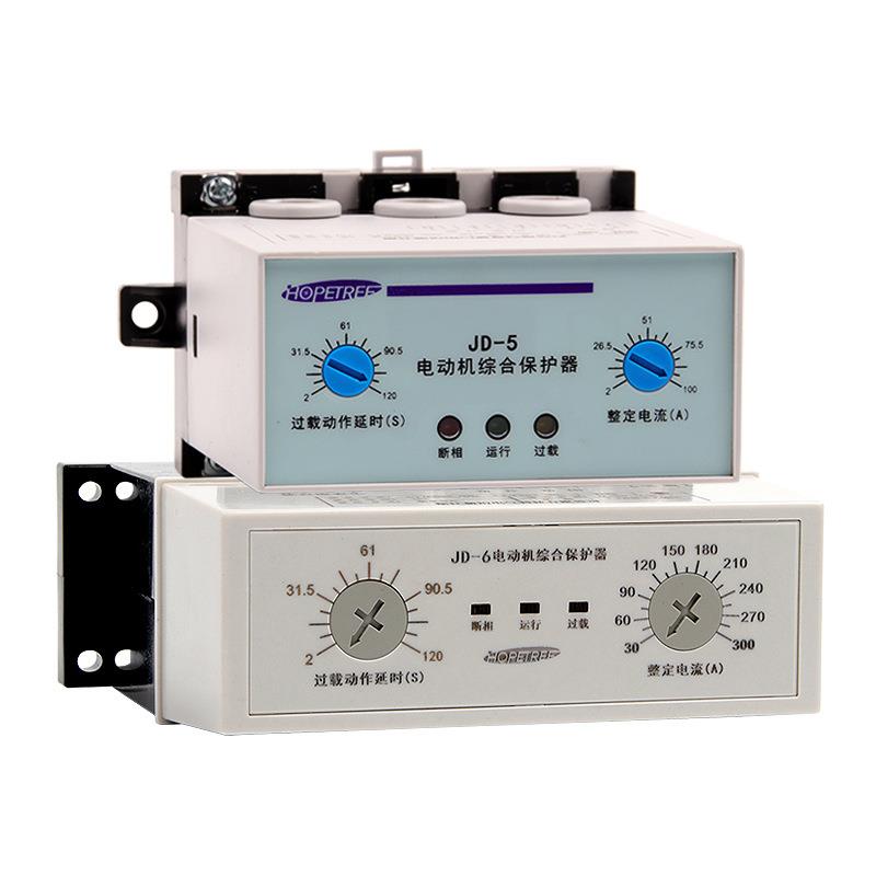 厂家电动机综合保护器JD-5JD-5B2-100A电机缺相过载保护器380V