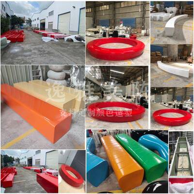 璃钢户外休树池88343公园休息长异条凳小区公共息拼接长椅商场座