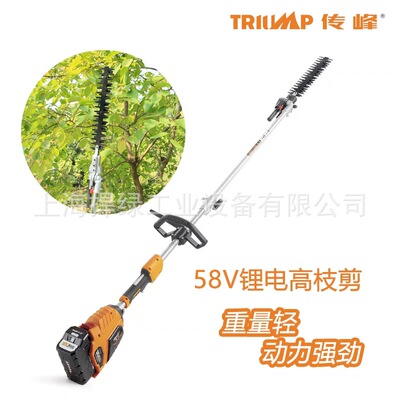 传峰TPLT5620 58V电动高枝绿篱机可伸缩粗枝剪充电式宽带绿篱机