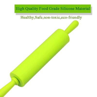 极速Plastic Handle Rolling Pin Non-Stick Silicone Kneading