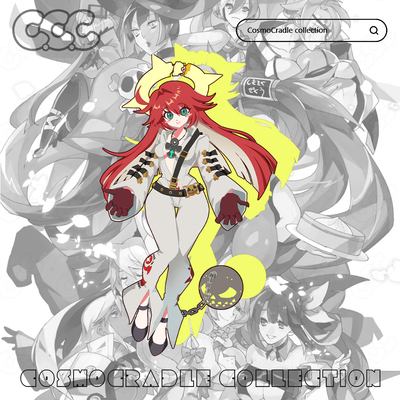 罪恶装备系列 婕克欧·瓦伦丁 UV转印防水贴纸