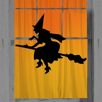 好货Horror Party Supplies Halloween Window Decoration Hallow