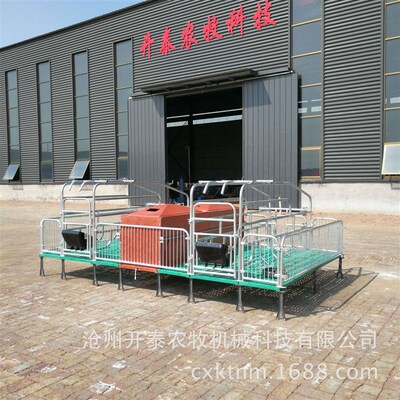 厂家欧式复合板母猪产床养殖BMC母猪分娩床 现货双体连体母猪产床