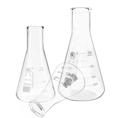 蜀牛 直口三角烧瓶 锥形烧瓶 玻璃三角瓶  100ml250ml/500ml大B口