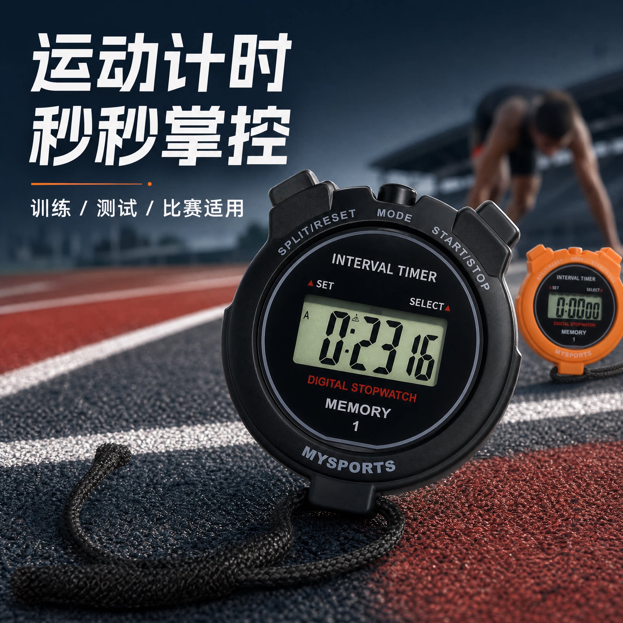 秒表计时器比赛专用秒表体育老师专用教练田径跑步电子计时秒表