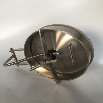 高压不锈钢椭圆形人孔里外镜面抛光内开 sanitary manhole