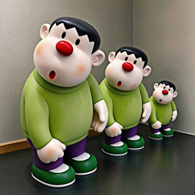 哇！好可爱的胖虎歪头大号摆件啊