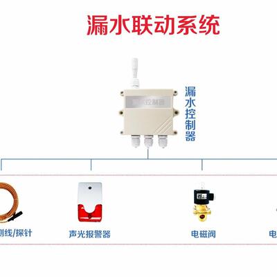 直销供应漏水浸水检测监测自动关水断水声光报警器系统