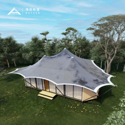 博庭野奢营地酒店帐篷户外旅游露营遮阳房景区度假村网红民宿篷房